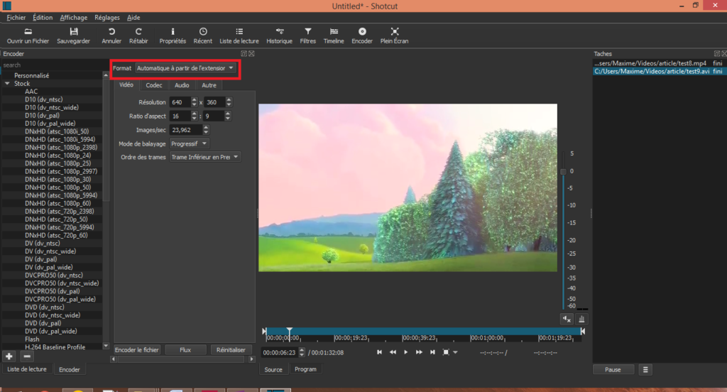 Shotcut pour le montage vidéo – Adte.ca